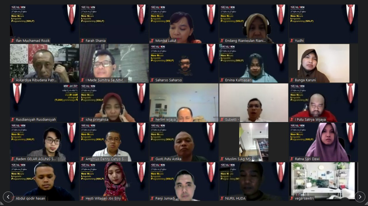 Kelas Online – PELATIHAN DAN SERTIFIKASI NEO NEURO LINGUISTIC PROGRAMMING (CP-NLP) 22-28 OKTOBER ...